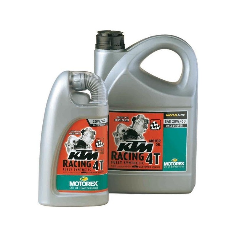 Huile Motorex KTM RACING 4T 20W60 - Moto et loisirs