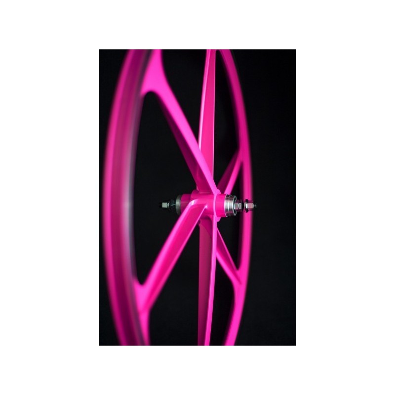 Roues à bâtons Six Spoke Rose arrière - Moto et loisirs